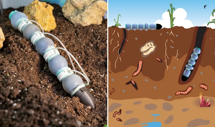 Salut to the earthworm robot that can explore other worlds!