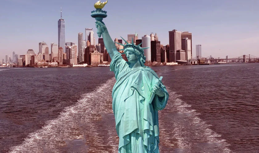 New York City is sinking due to its magnificent skyscrapers