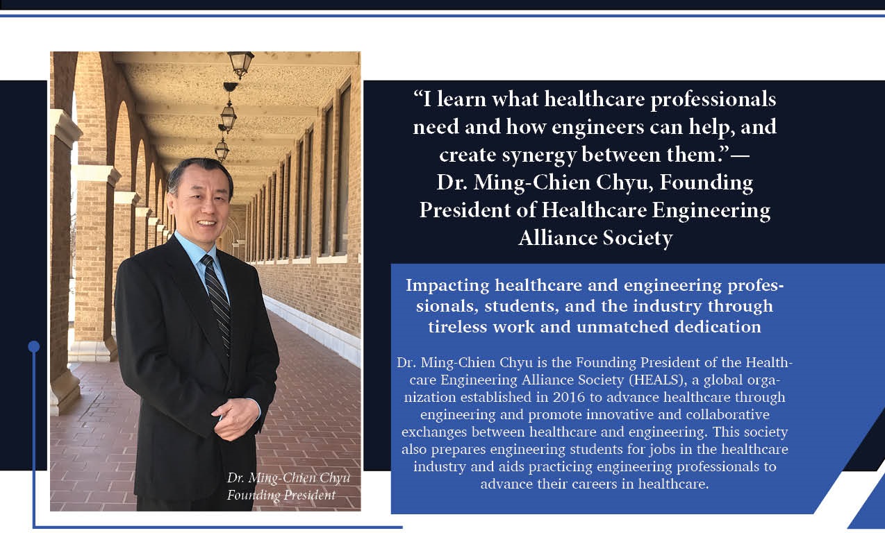 Dr. Ming-Chien Chyu, Founding President of Healthcare Engineering ...